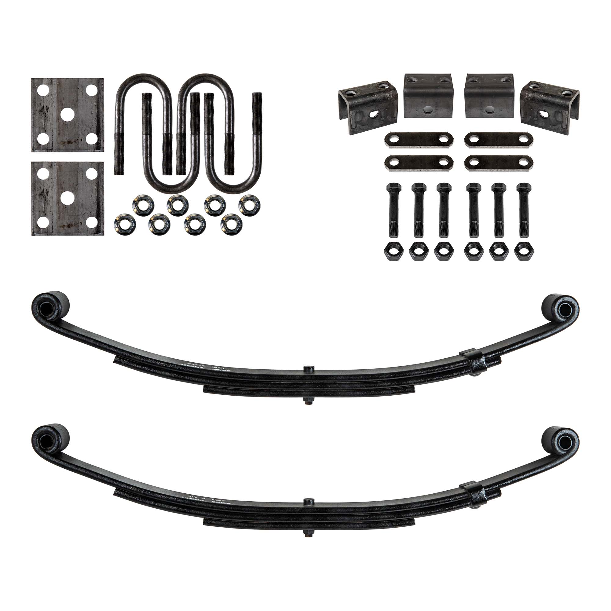 3 Leaf Double Eye Spring Sus & Single Axle Kit | Trailer Parts Outlet