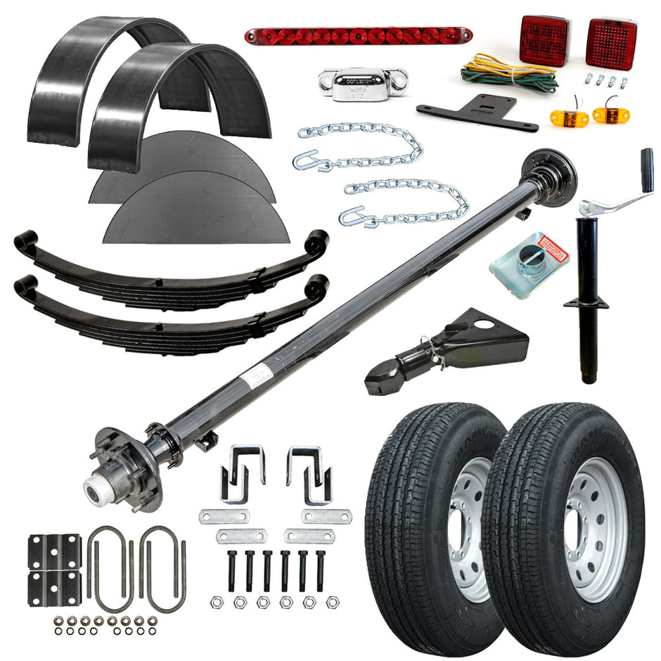 7K Trailer Axle Kits | Conveniently Bundled | The Trailer Parts Outlet