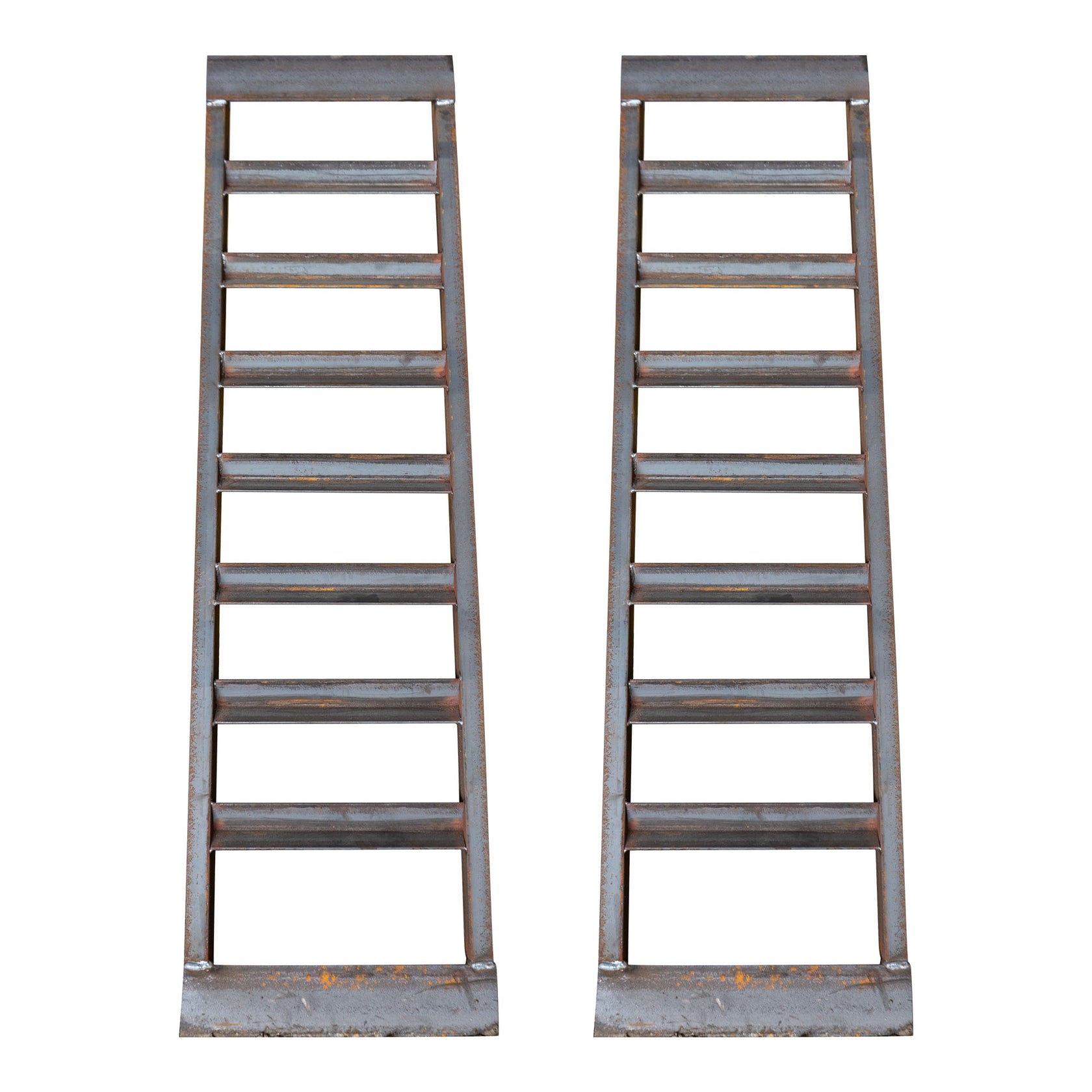 3-Channel Steel Loading Trailer Ramps - 8K | Trailer Parts Outlet