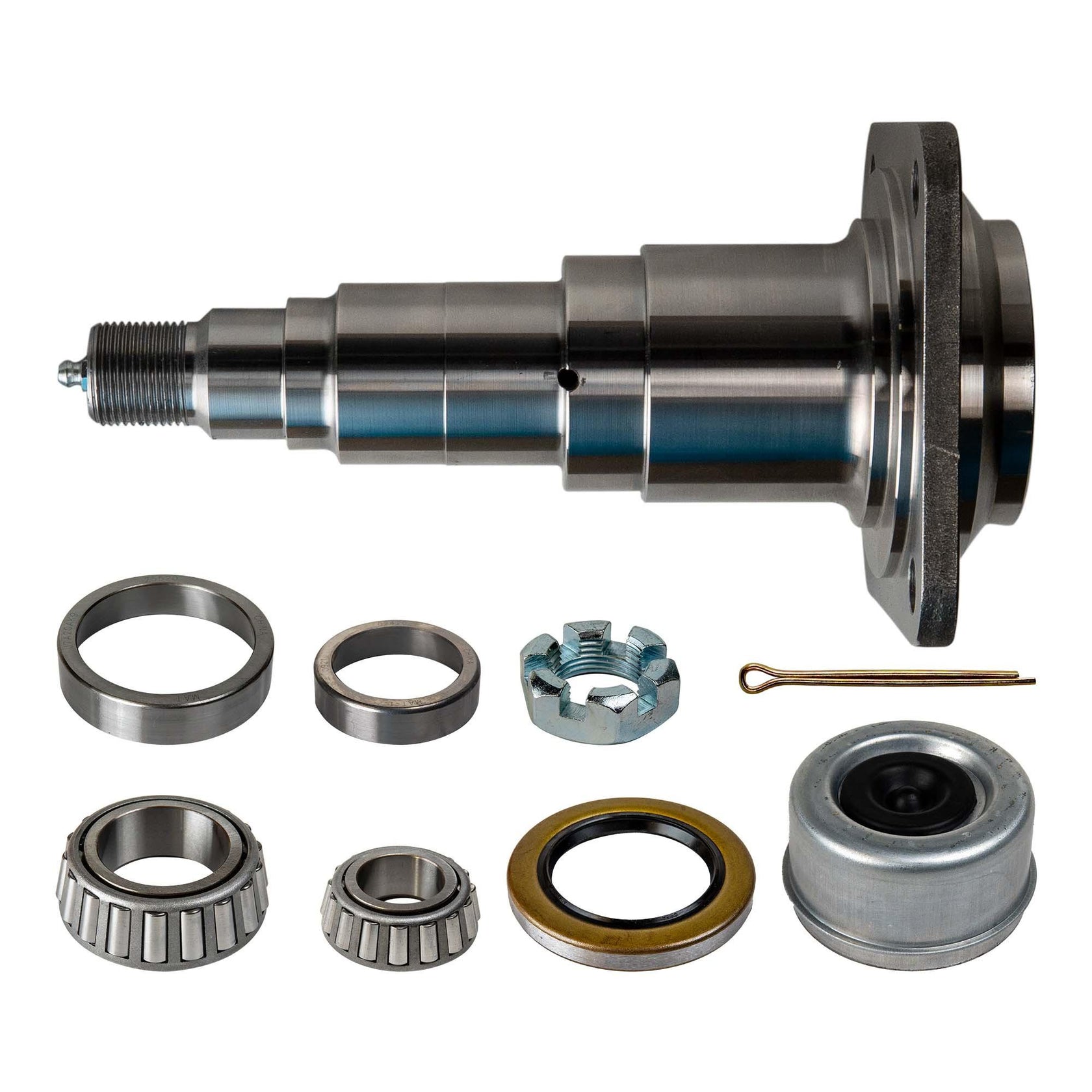 #42 Weld-On Spindle With Flange for 8K | Trailer Parts Outlet