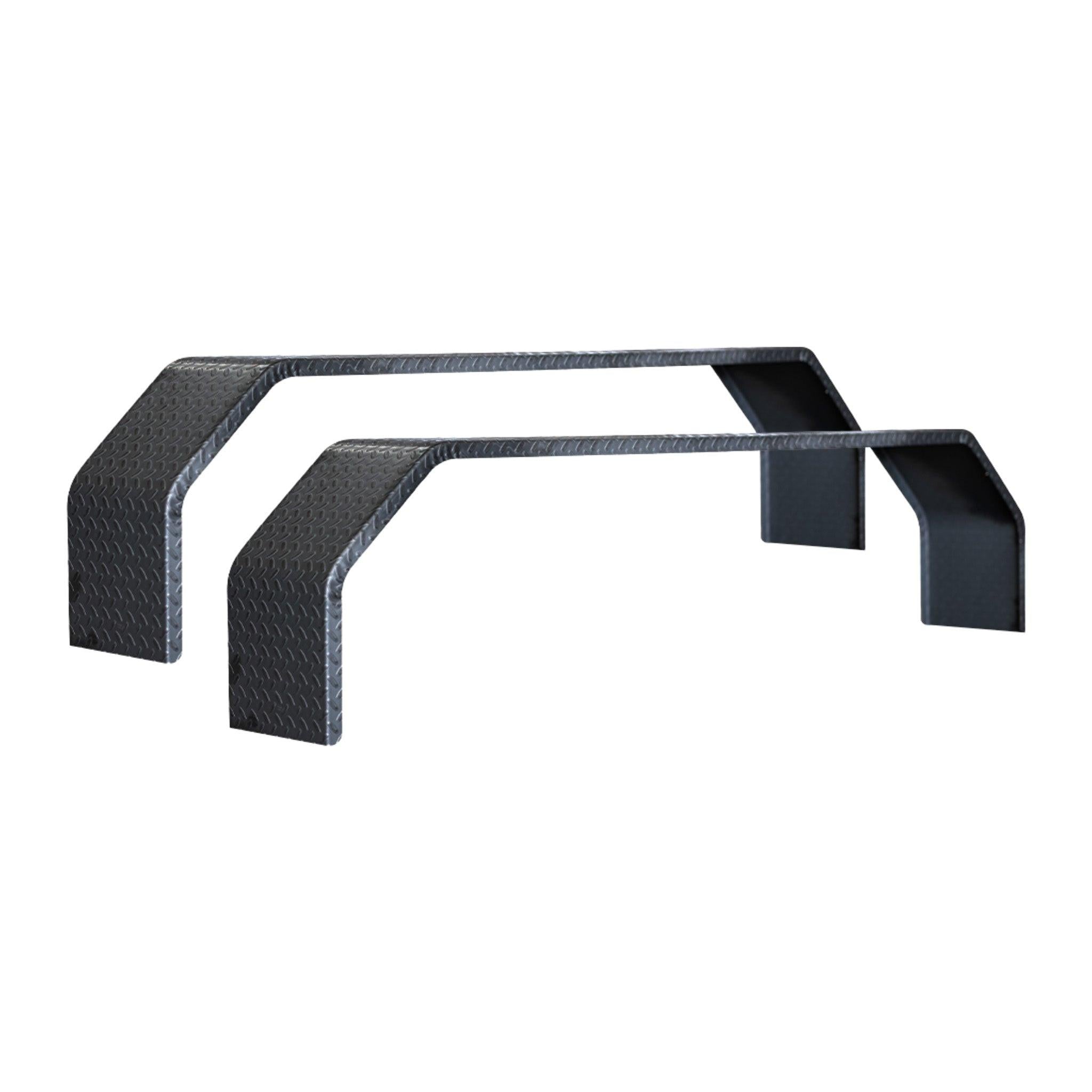 Tandem Axle 10x72 Steel Tread Plate Double Broke Fender | TPO