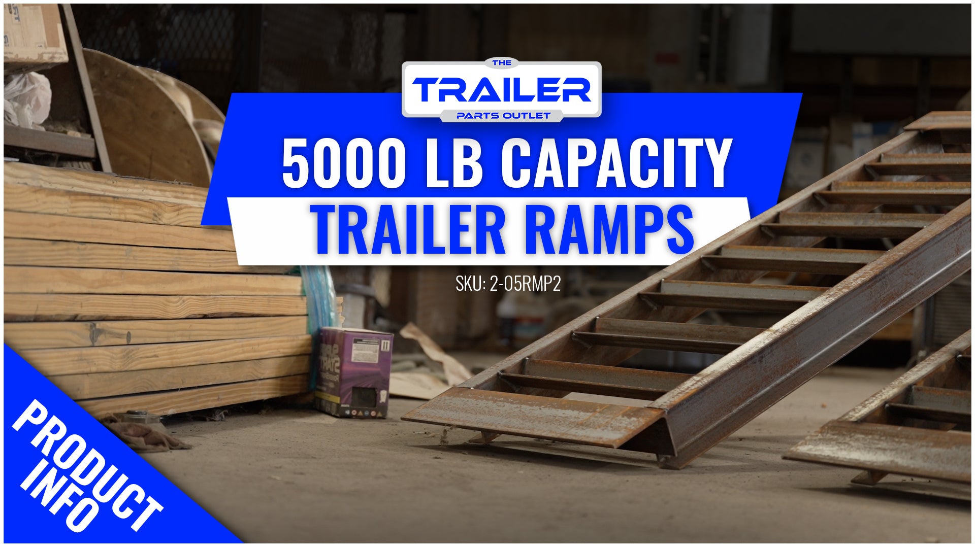 2 Angle Iron Steel Loading Ramps (5K) | Trailer Parts Outlet