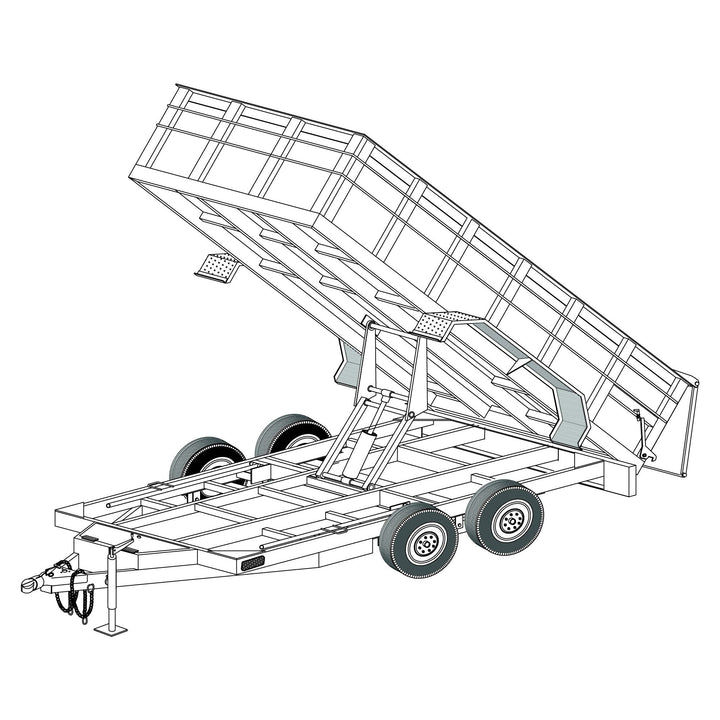 Dump Trailer Plans | Master Blueprints | The Trailer Parts Outlet